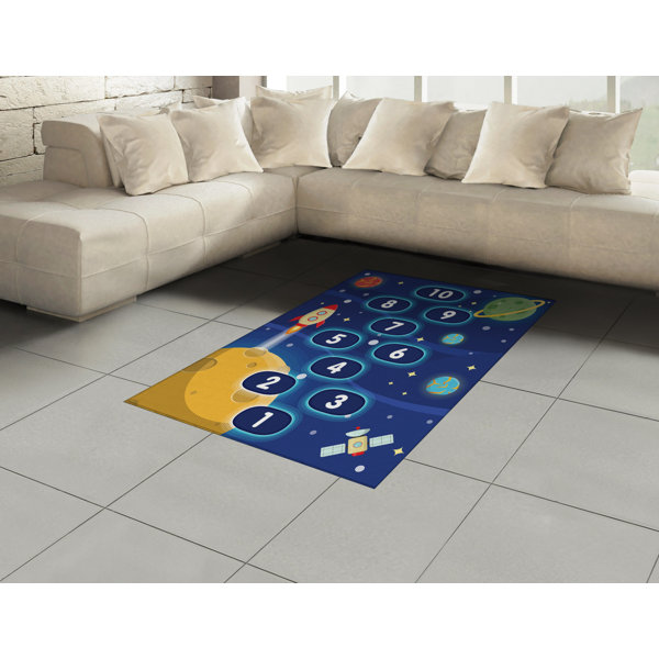 East Urban Home Cartoon Activity High Density Long Fiber Poly Threads ...