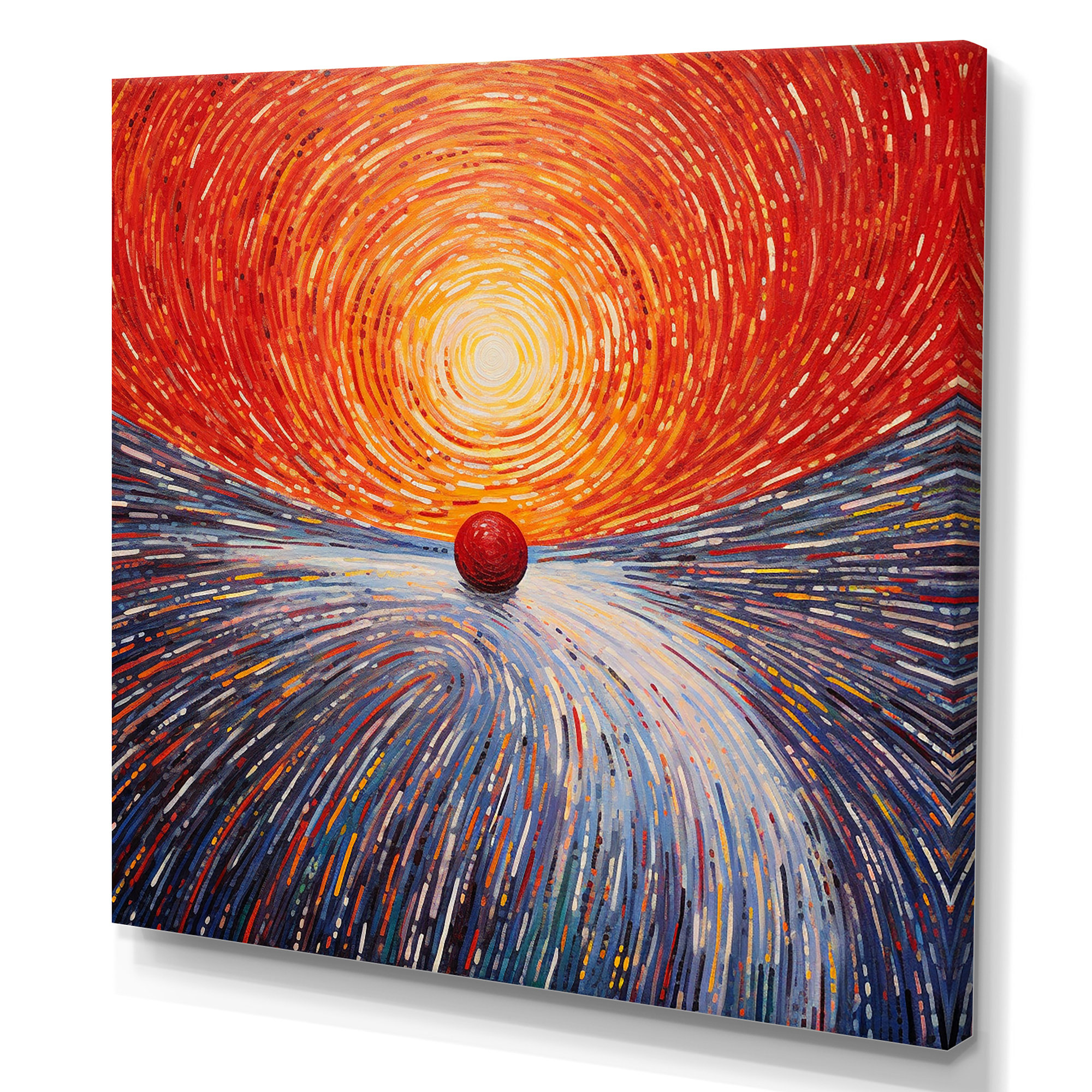 Wrought Studio™ Ruby Roll Opposite Magnetic Poles - Bowling Canvas ...