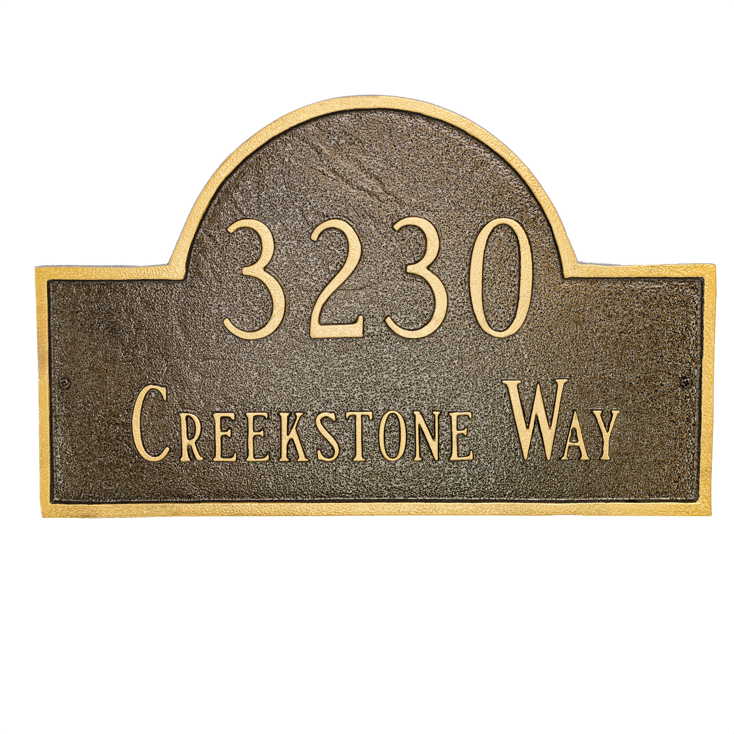 Montague Metal Products Inc. Classic Arch Standard Two Line Address ...