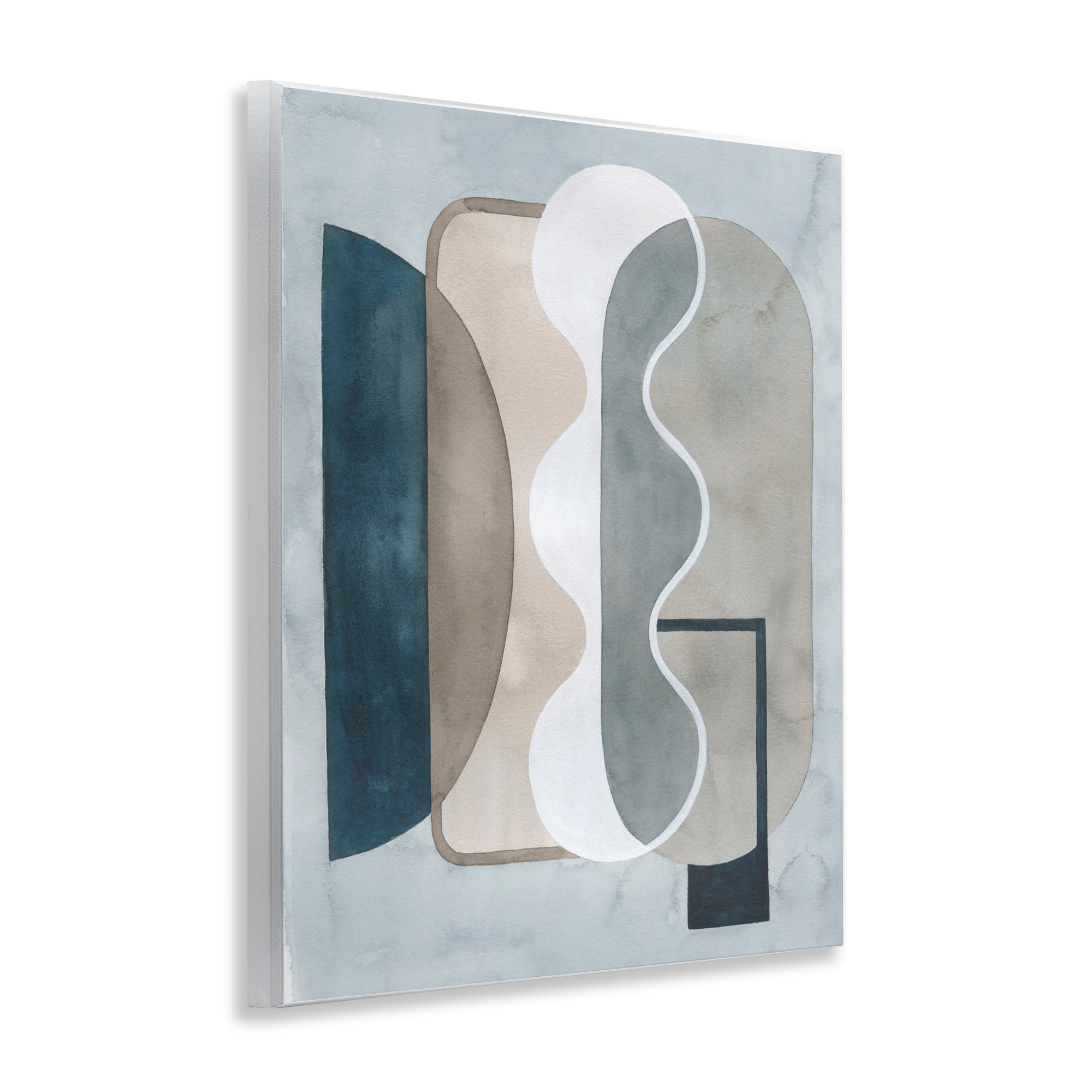 Highland Dunes Wavy Opaque Shapes Wall Plaque Art by Tim OToole ...