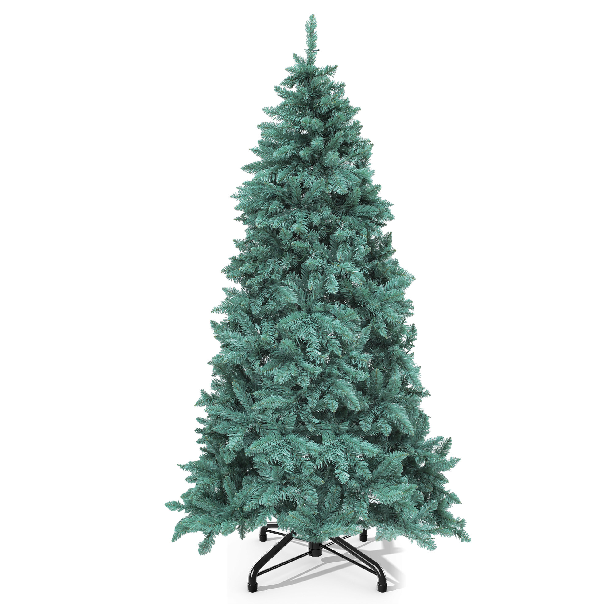 The Holiday Aisle® Pre-Lit Blue Spruce Artificial Christmas Tree with ...
