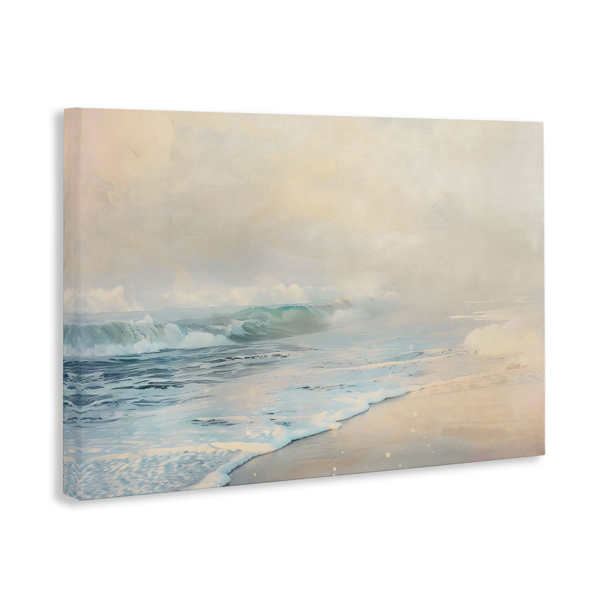 Highland Dunes Pale Beach Fade Canvas Wall Art, design by LSR Creative ...
