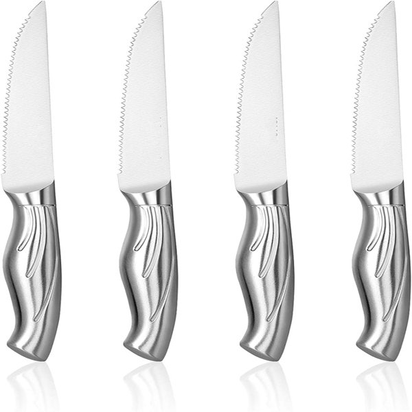 Metro Lane Damu High Carbon Stainless Steel Steak Knife Set | Wayfair.co.uk