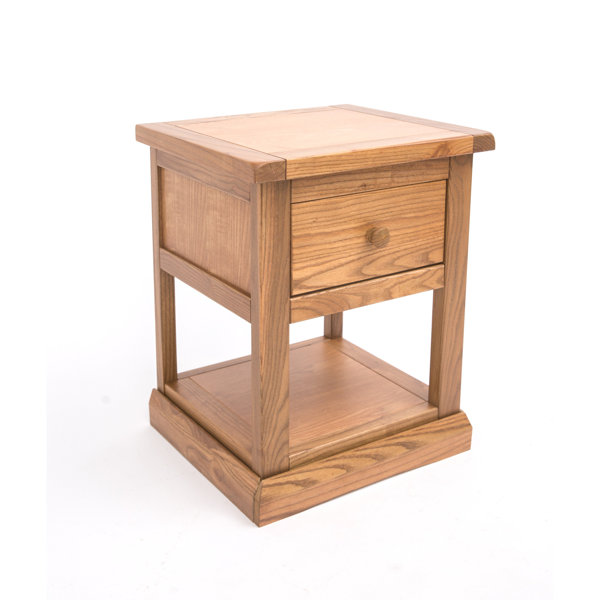 Alpen Home Rizzi Solid + Manufactured Wood Bedside Table | Wayfair.co.uk