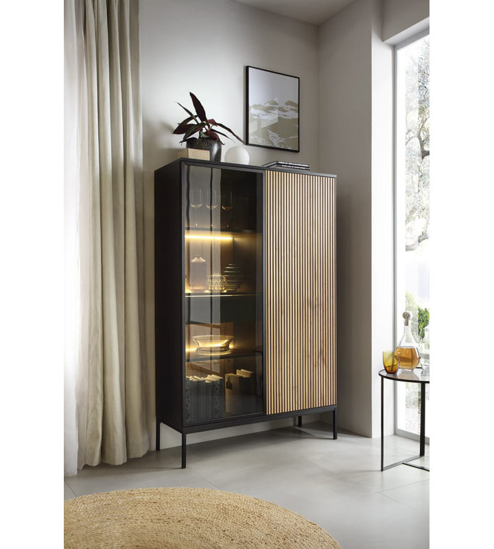 Metro Lane Sleek Sophistication: Delianys Display Cabinet with ...