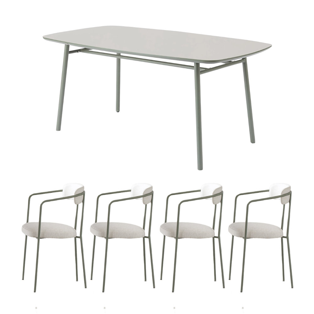 dujinlong home Simple Line Sense Technology Panel Dining Table | Wayfair