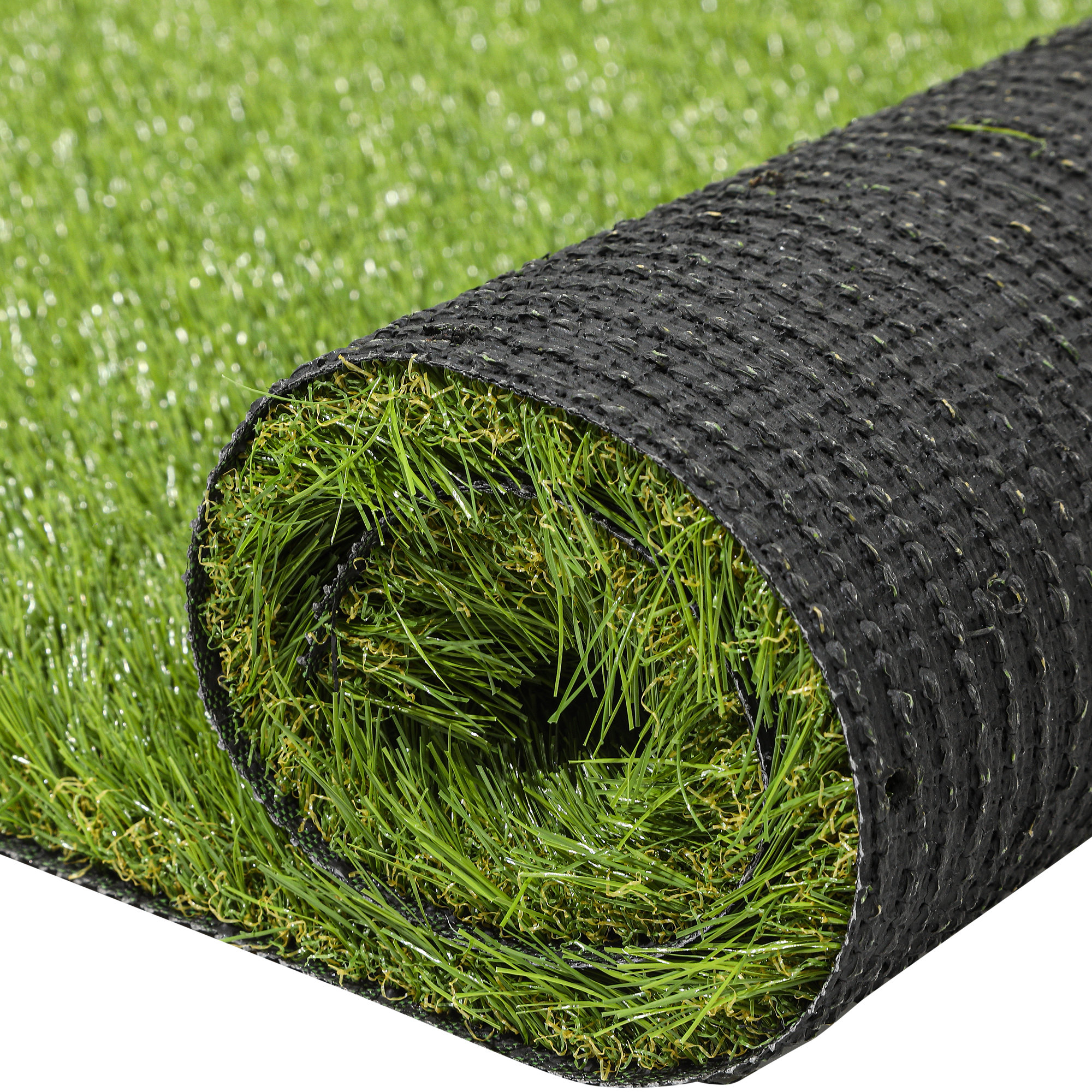 Edrosie Inc Thick Realistic 5 Ft. W X 3 Ft. D Artificial Grass Turf ...