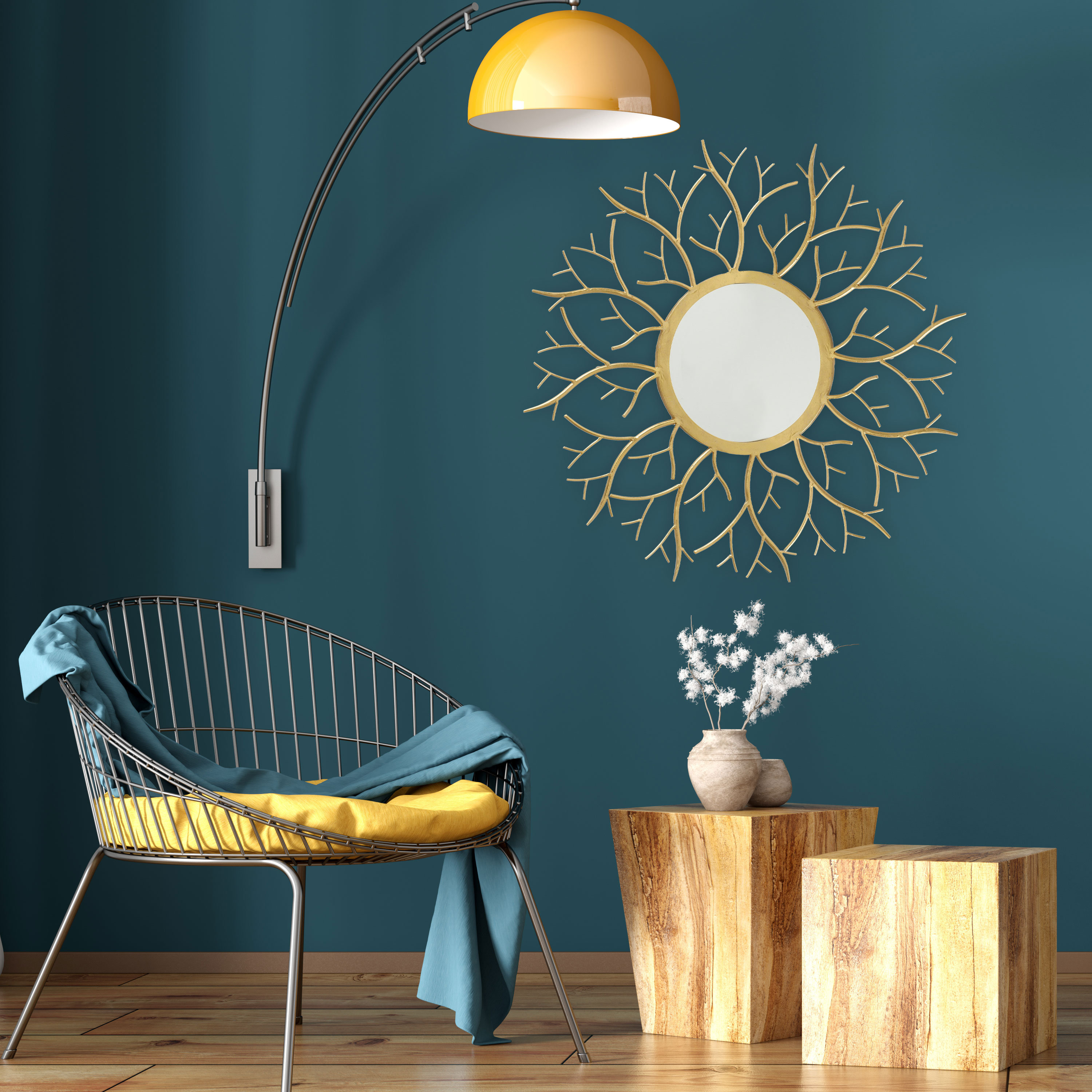 Everly Quinn Twiggy Burst Mirror | Wayfair