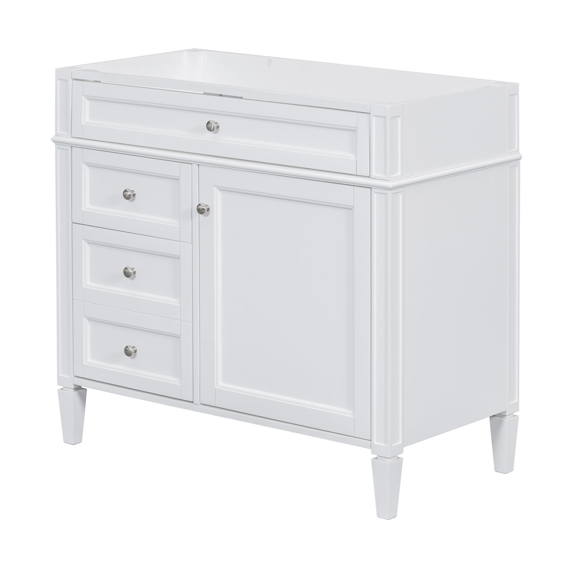 Man Wah '' Modern Bathroom Vanity Cabinet With Tip-out Drawer, Ample ...
