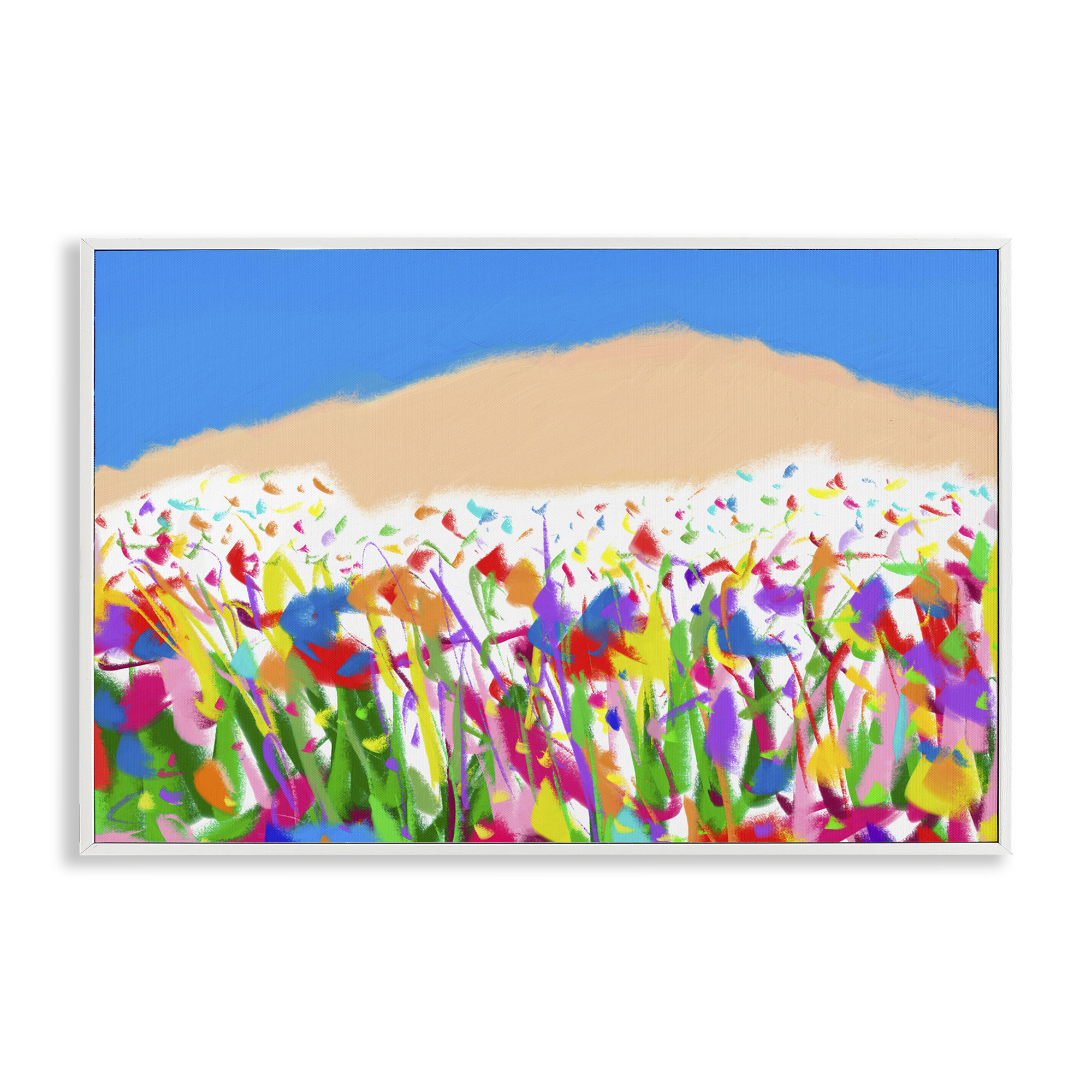 Ebern Designs Joyful Landscape Abstraction Framed Giclee Art by ...