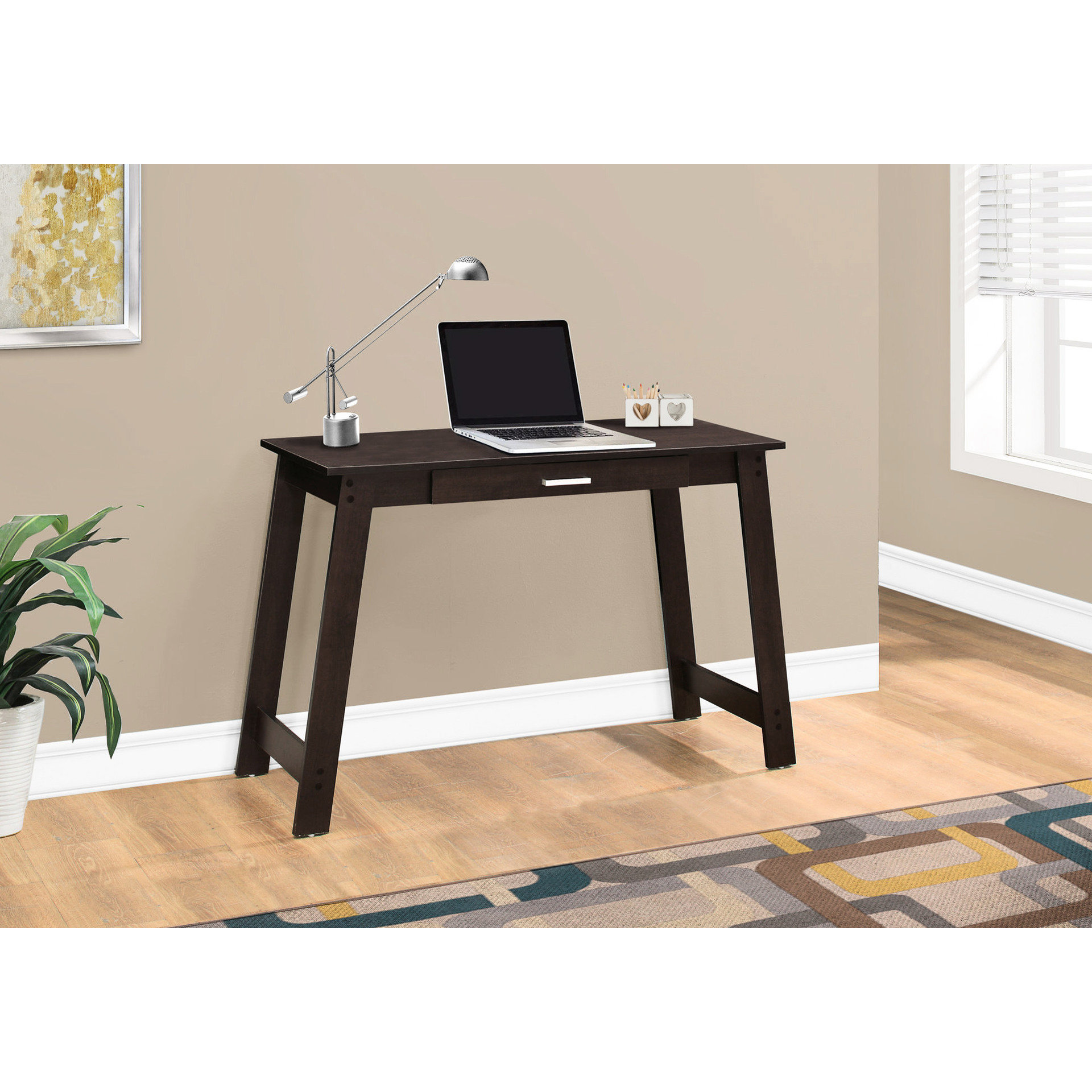 17 Stories Functional Work Desk For Home Office - Colored, 42" Length ...