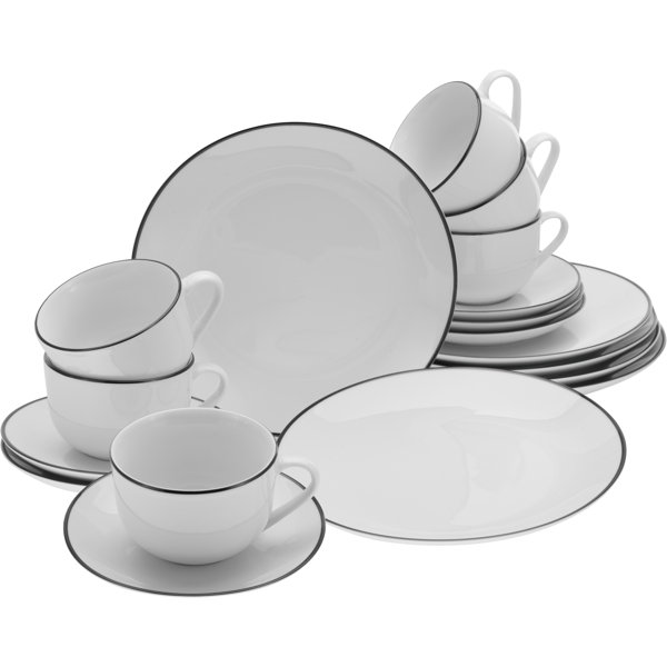 Creatable Porcelain China Dinnerware - Set of 18 | Wayfair.co.uk