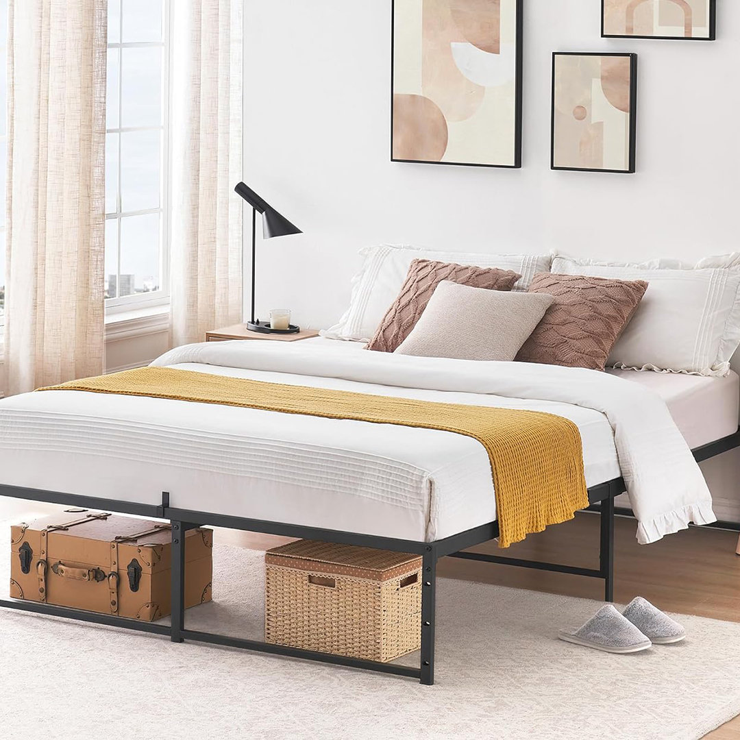 17 Stories Naor 13.9'' Steel Bed Frame | Wayfair