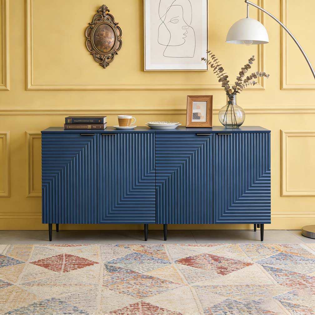 Latitude Run® Mirod Set of 2 Modern Minimalist Side Cabinets,Versatile ...