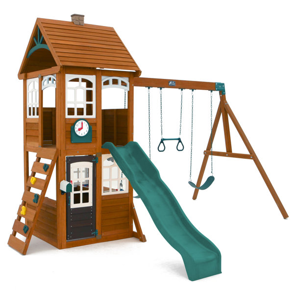 Wooden Swing Sets You'll Love | Wayfair