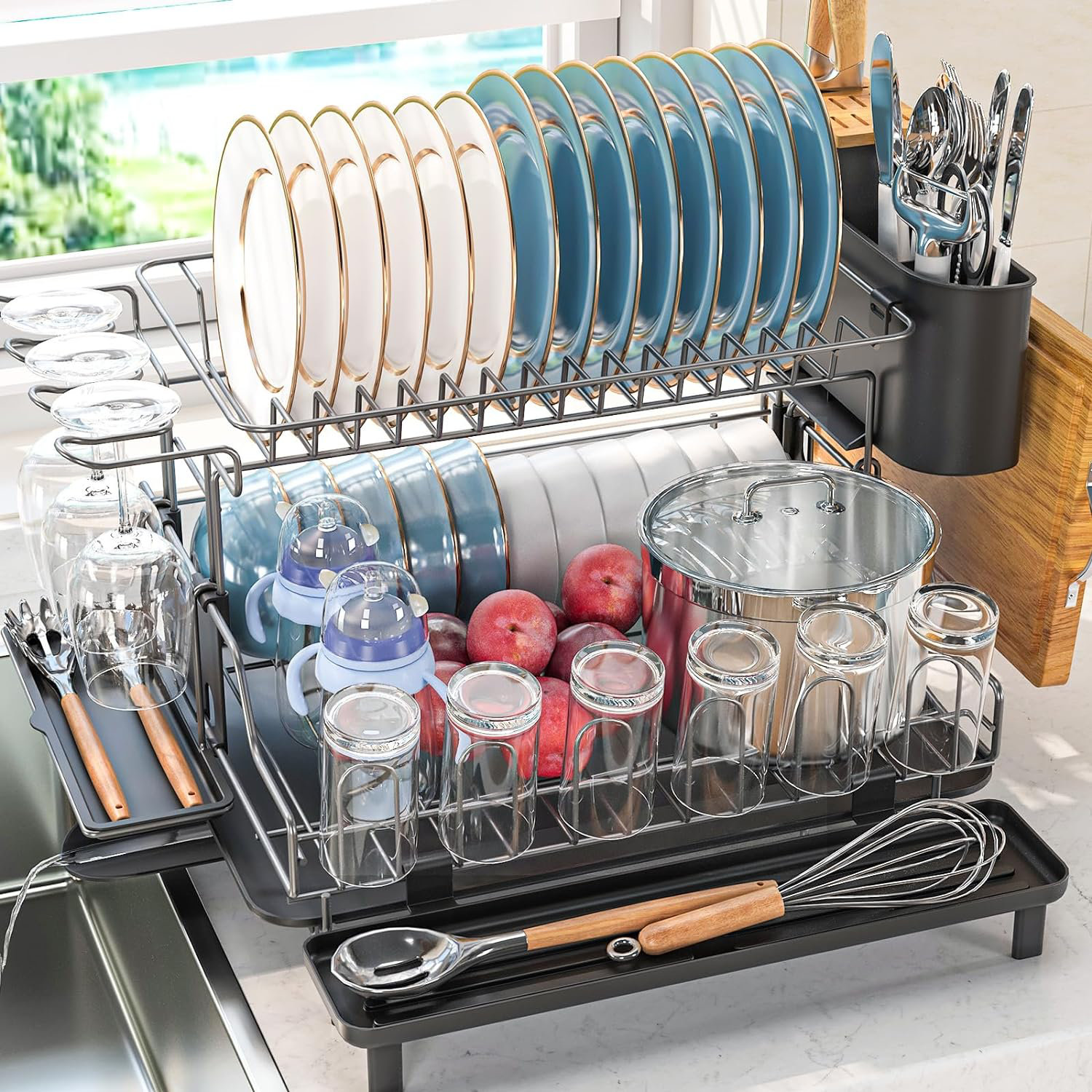 IMPIAR Stainless Steel Dish Rack | Wayfair