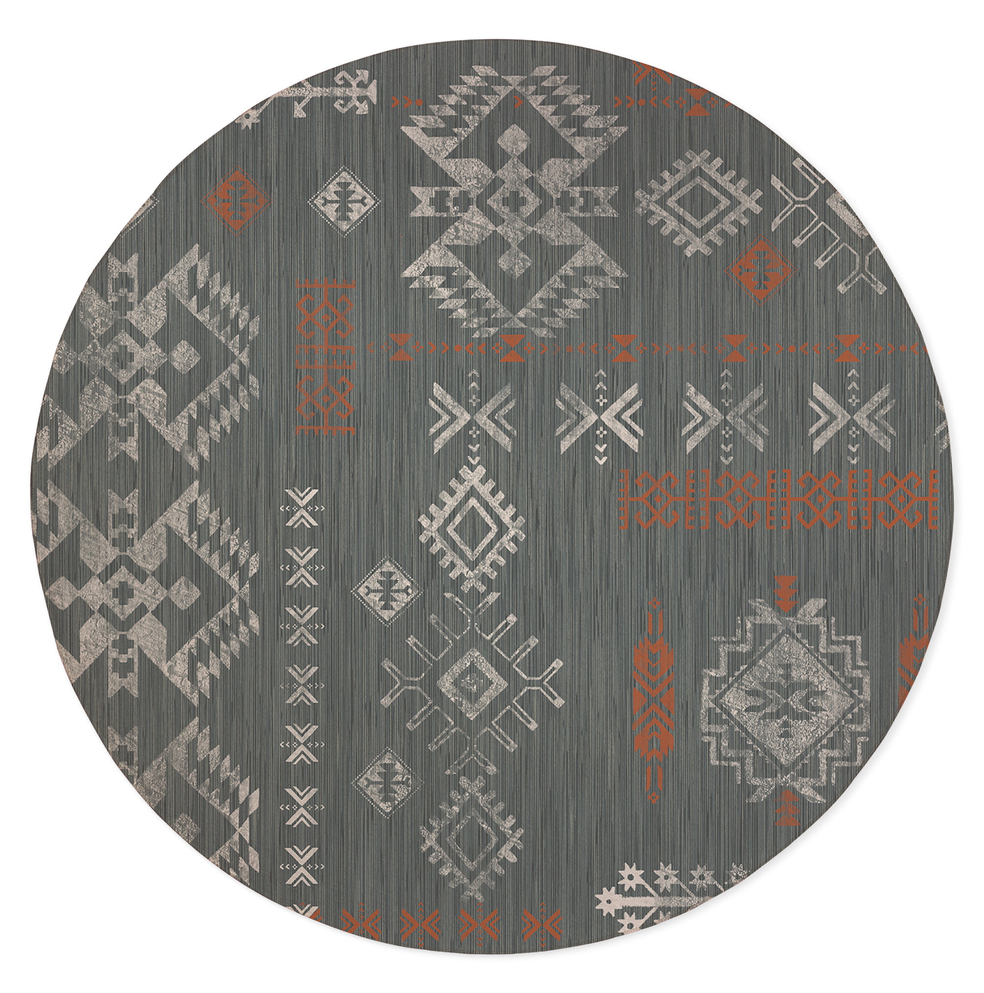 Kavka Sabina Straight Round Chair Mat | Wayfair