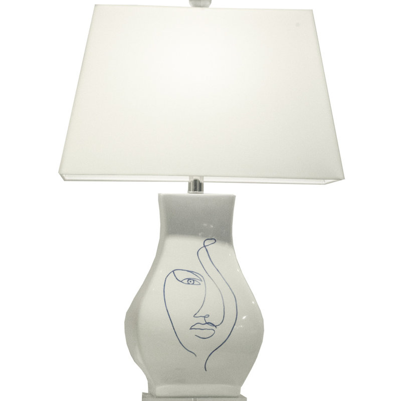 Wildwood Abstract Portrait I Ceramic Table Lamp | Wayfair