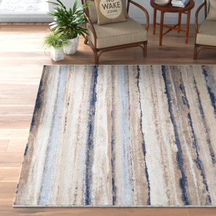 Blue Striped Area Rugs You'll Love | Wayfair