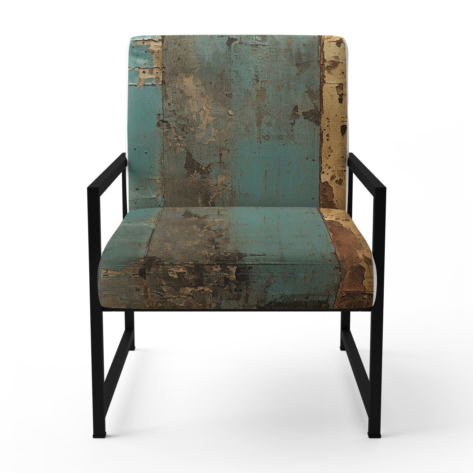 Design Art Kintsugi Retro Glam Vintage Gold On Turquoise - Upholstered ...