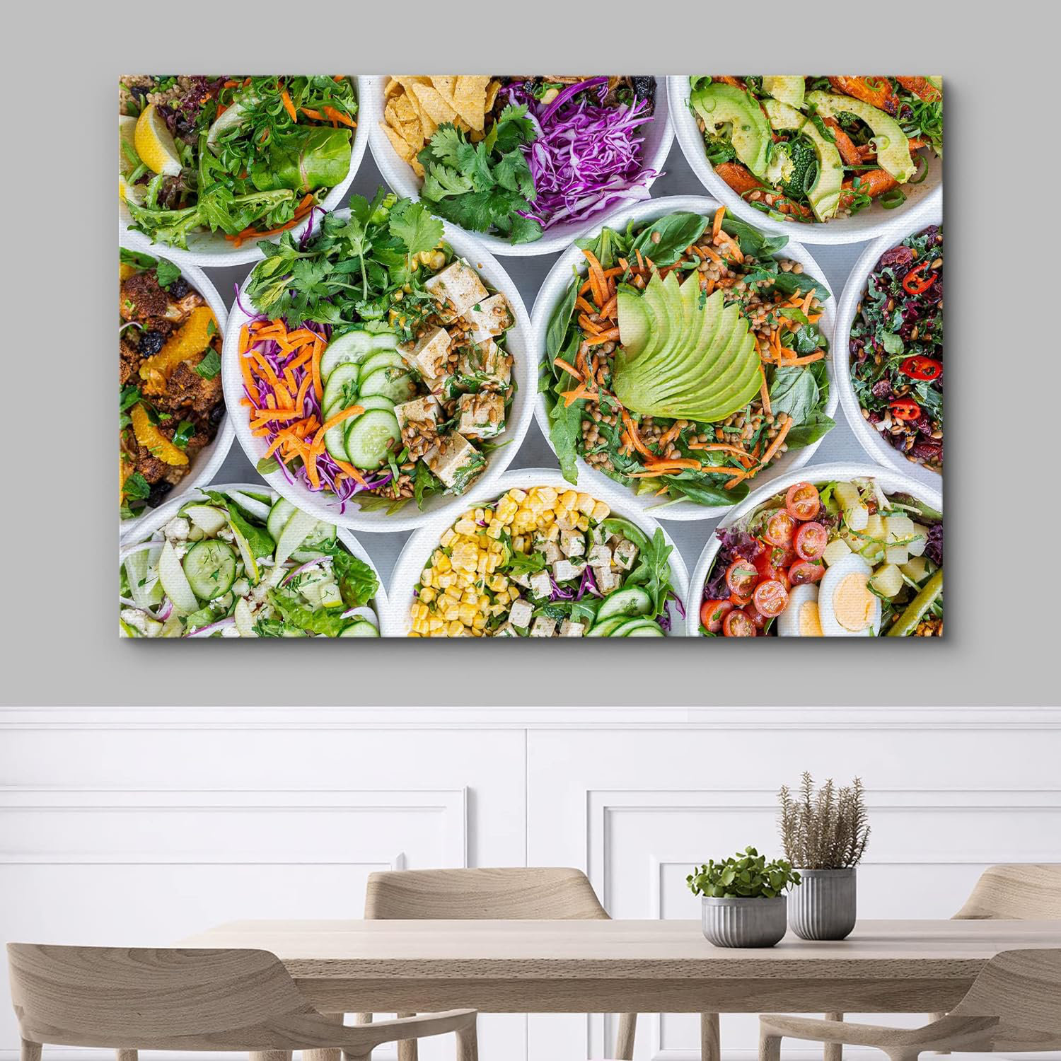 IDEA4WALL Kitchen Food Vegan Keto Healthy Avocado Lettuce Salad Food ...