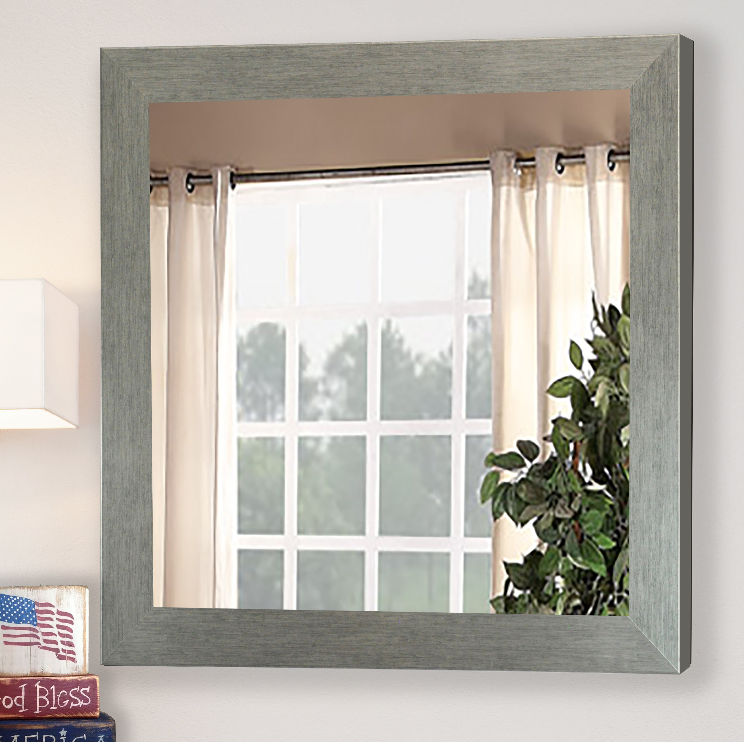 Latitude Run® Brushed Modern & Contemporary Wall Mirror & Reviews | Wayfair