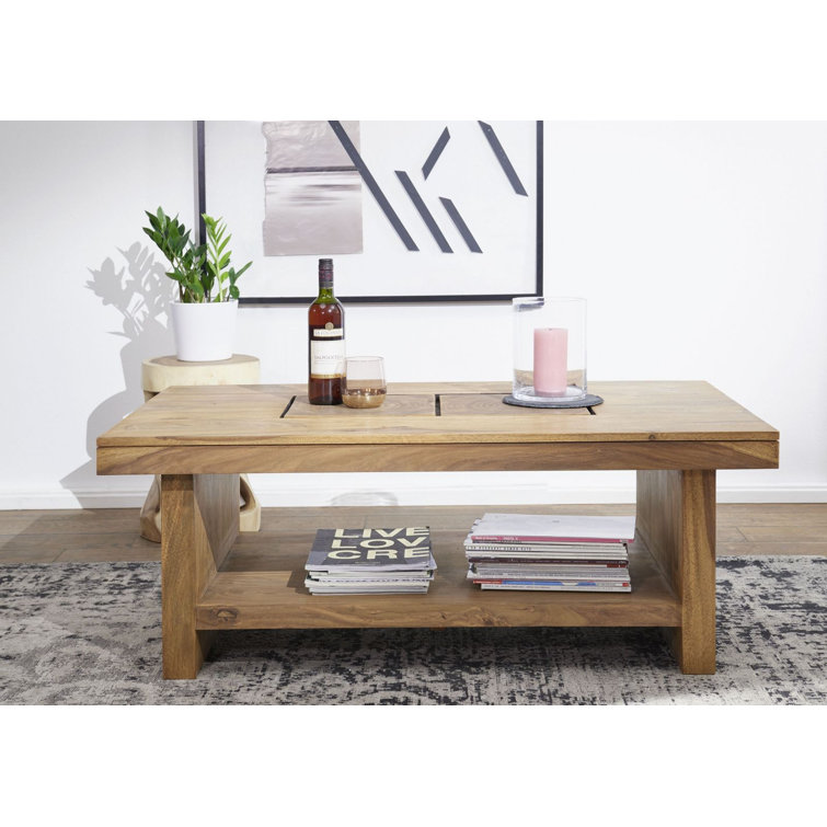 Massivmoebel24 Turin Coffee Table with Storage | Wayfair.co.uk