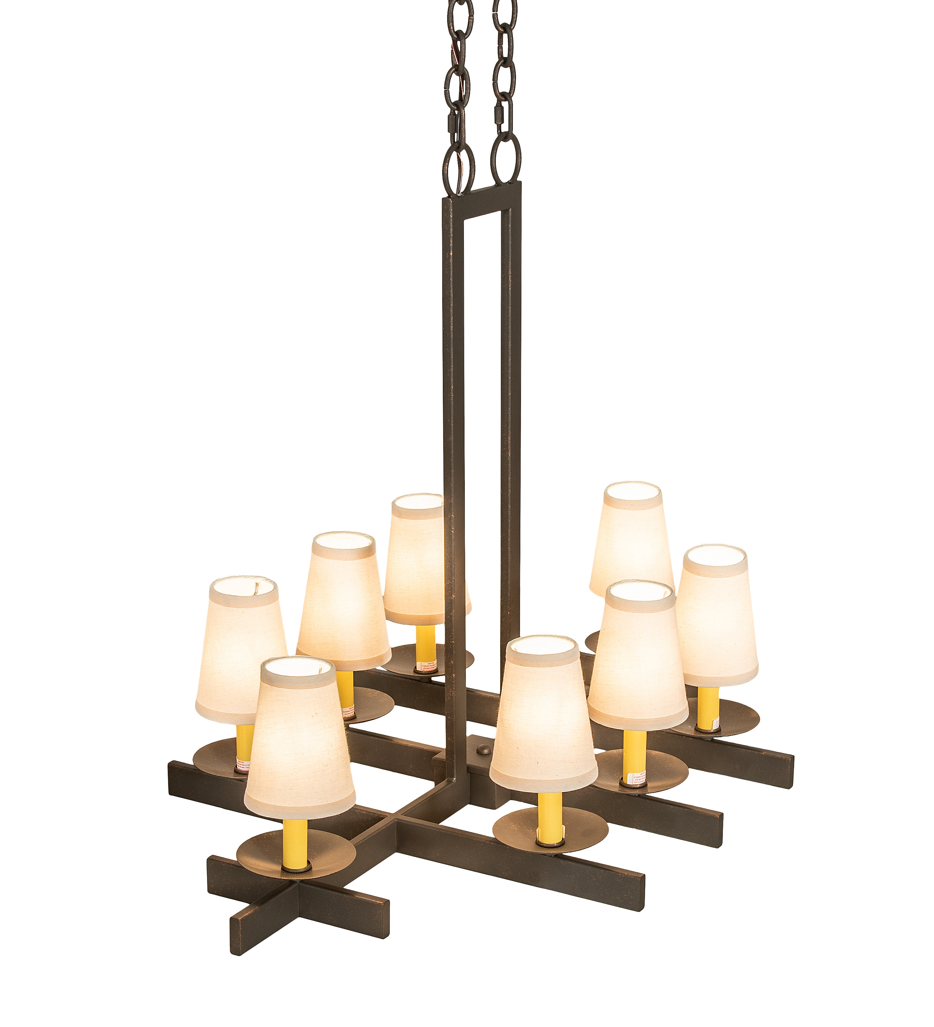 Meyda Lighting Dante 8 - Light Dimmable Modern Linear Chandelier ...