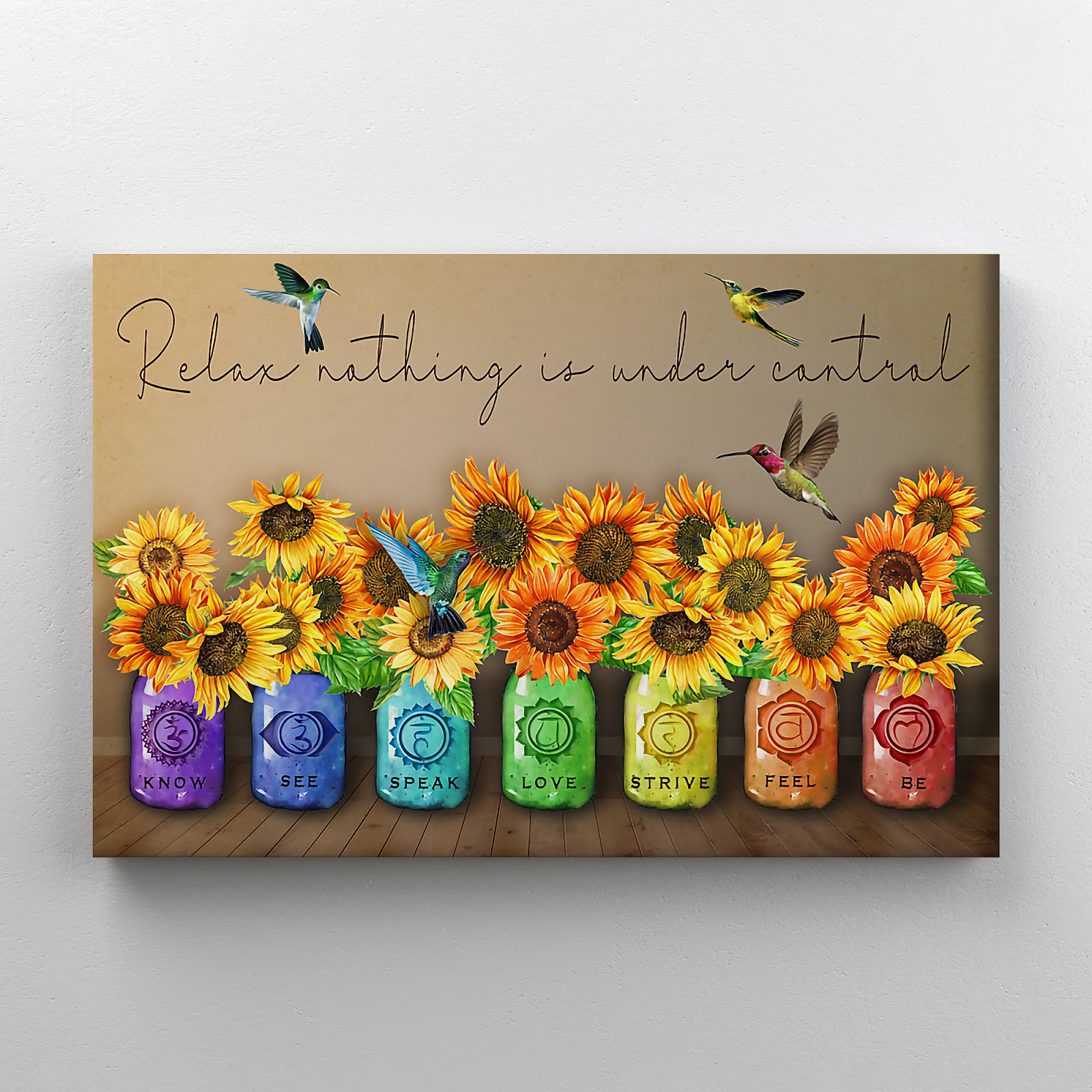 Trinx Sunflower Bottles And Birds - Relax Nothing Is Under Control - 1 ...