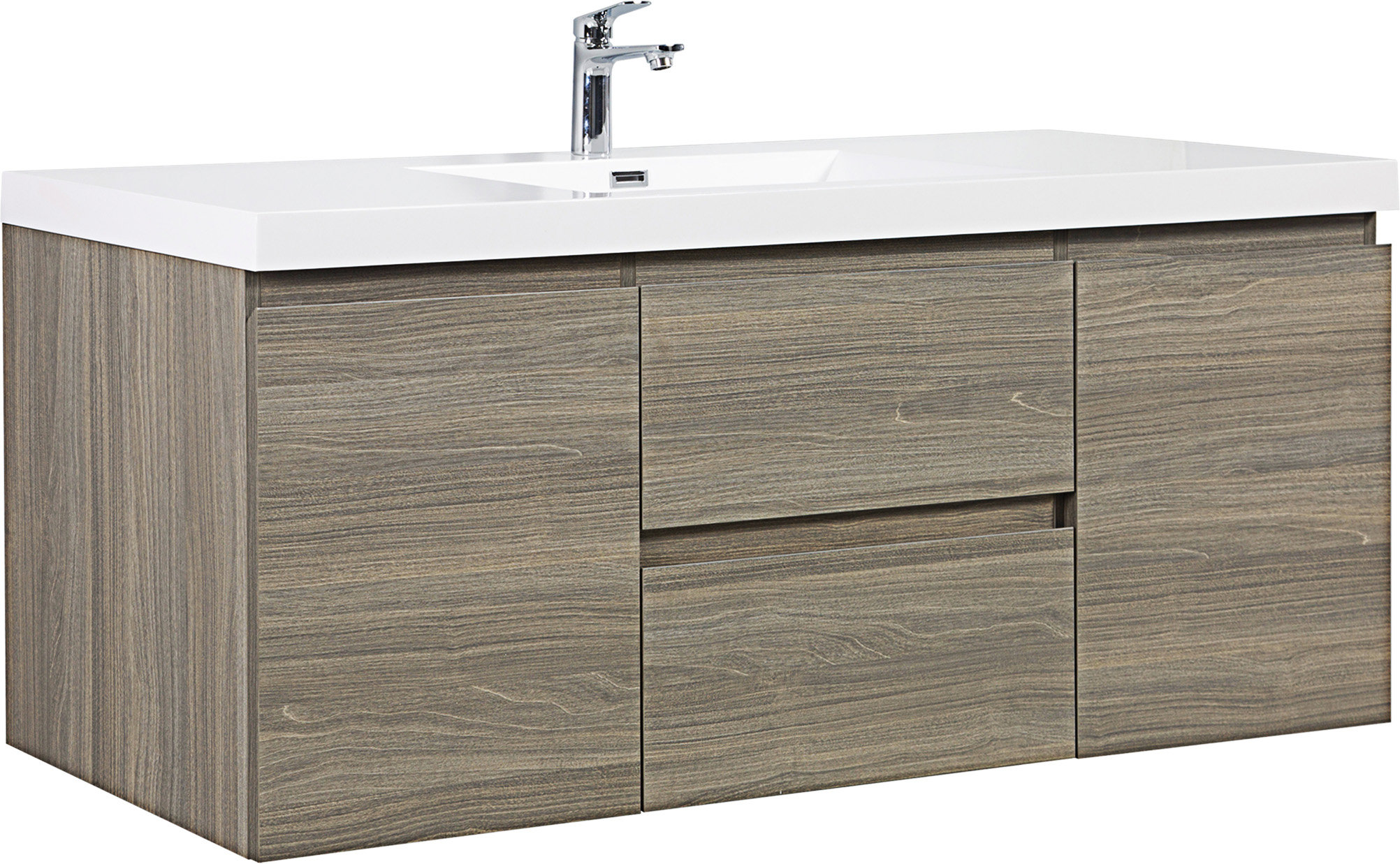 Latitude Run® 60" Floating Bathroom Vanity With Sink, Modern Wall ...