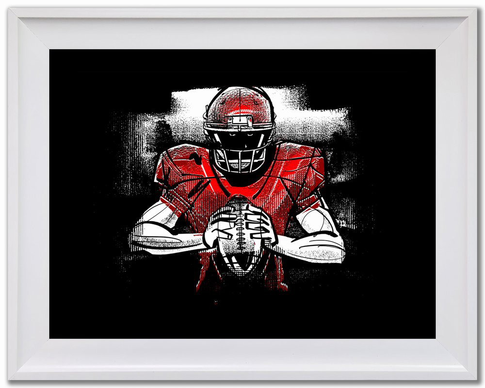 Winston Porter Football Player Canvas Wall Art | Wayfair
