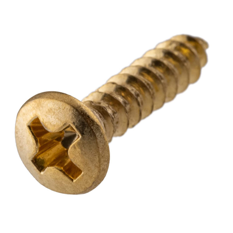 UNIQANTIQ HARDWARE SUPPLY Brass Oval Head Phillips Drive Wood Screw ...