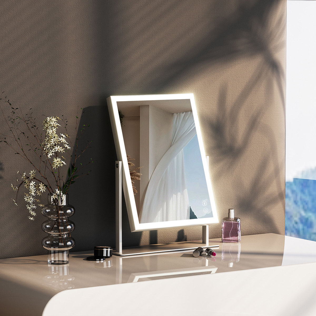 Latitude Run® Rectangle Led Metal Mirror & Reviews | Wayfair