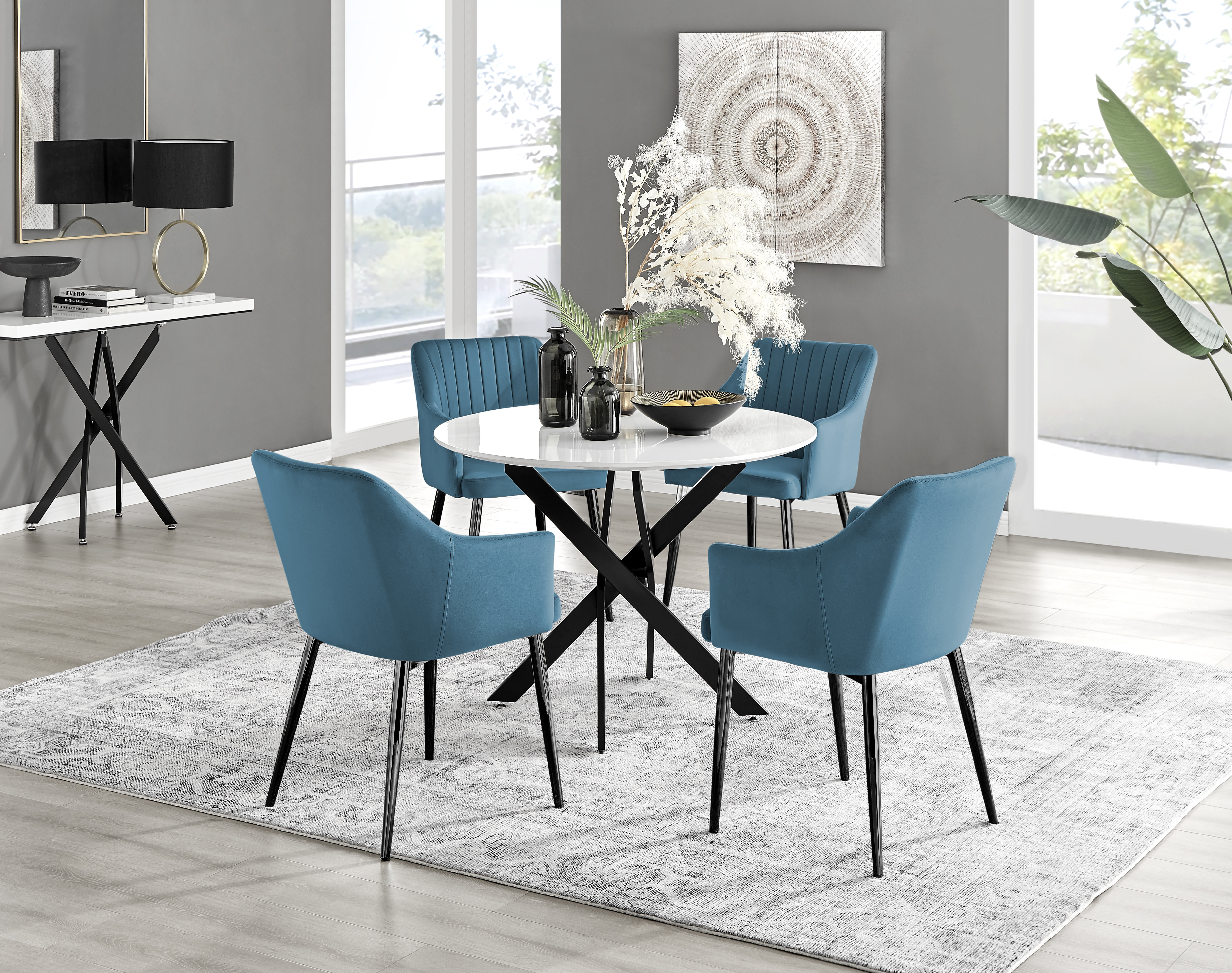 East Urban Home Aashif 4 - Person Dining Set & Reviews | Wayfair