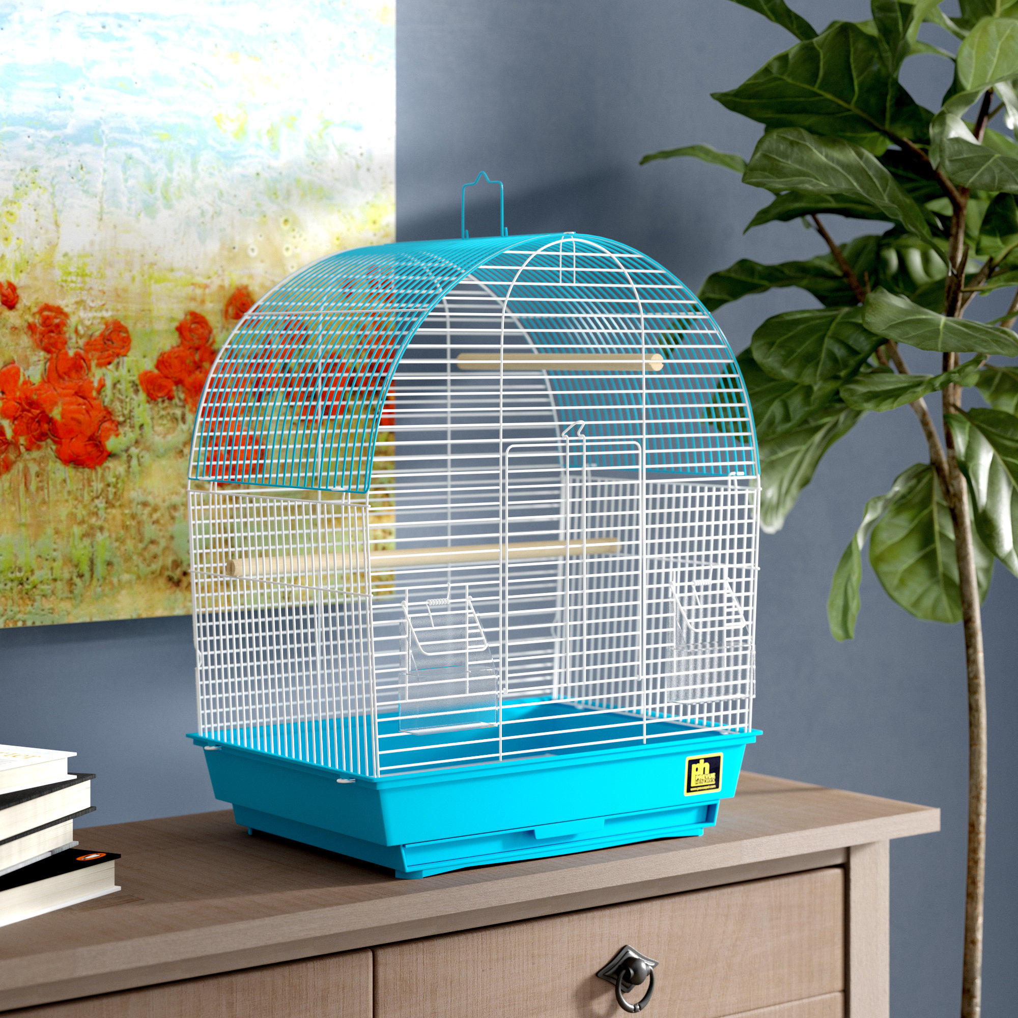 Tucker Murphy Pet™ Borst 18.13" Steel Dome Table Top Bird Cage with ...