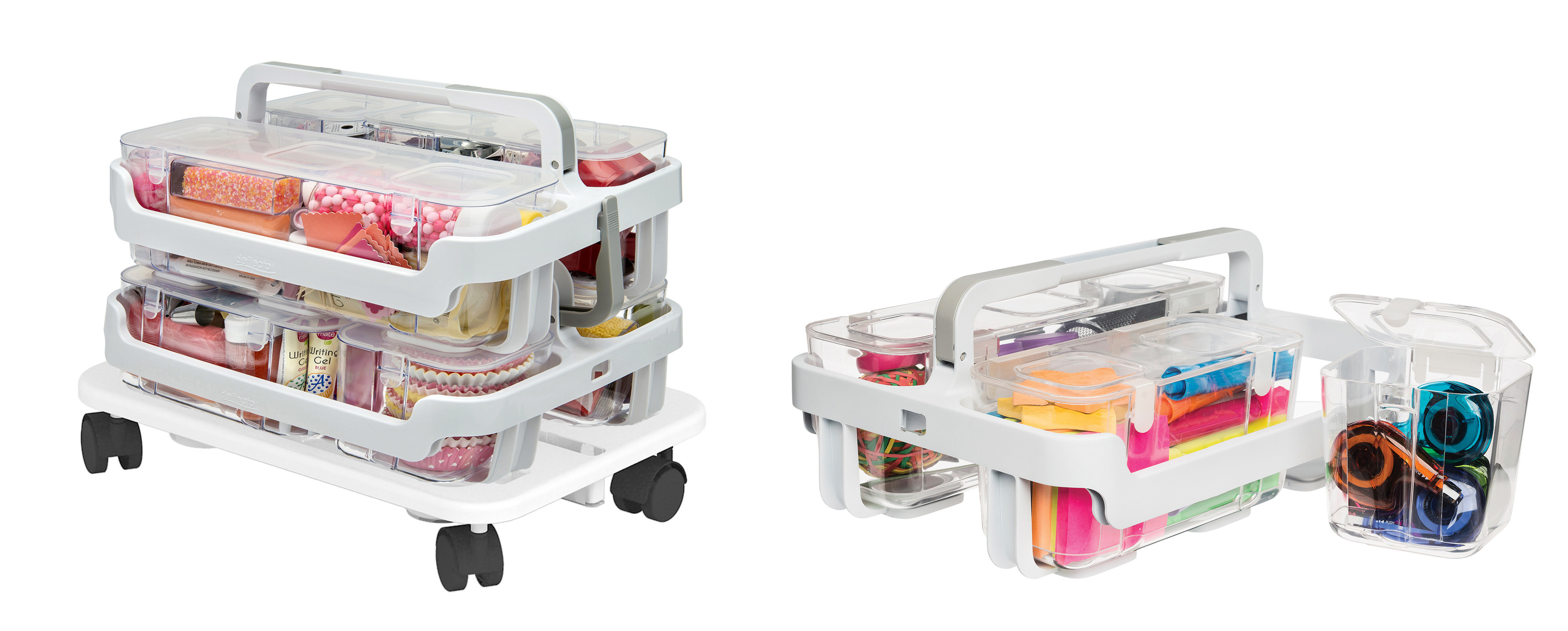Inbox Zero Alysbury 3 Tier Caddy and Wheel Base Bundle | Wayfair.co.uk