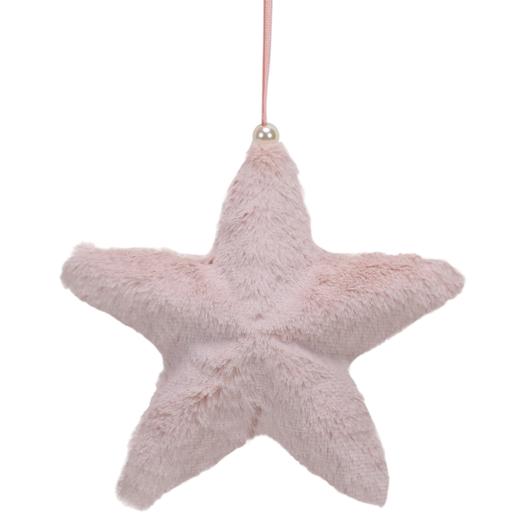 Northlight Seasonal 7" Pink Faux Fur Star Christmas Ornament | Wayfair