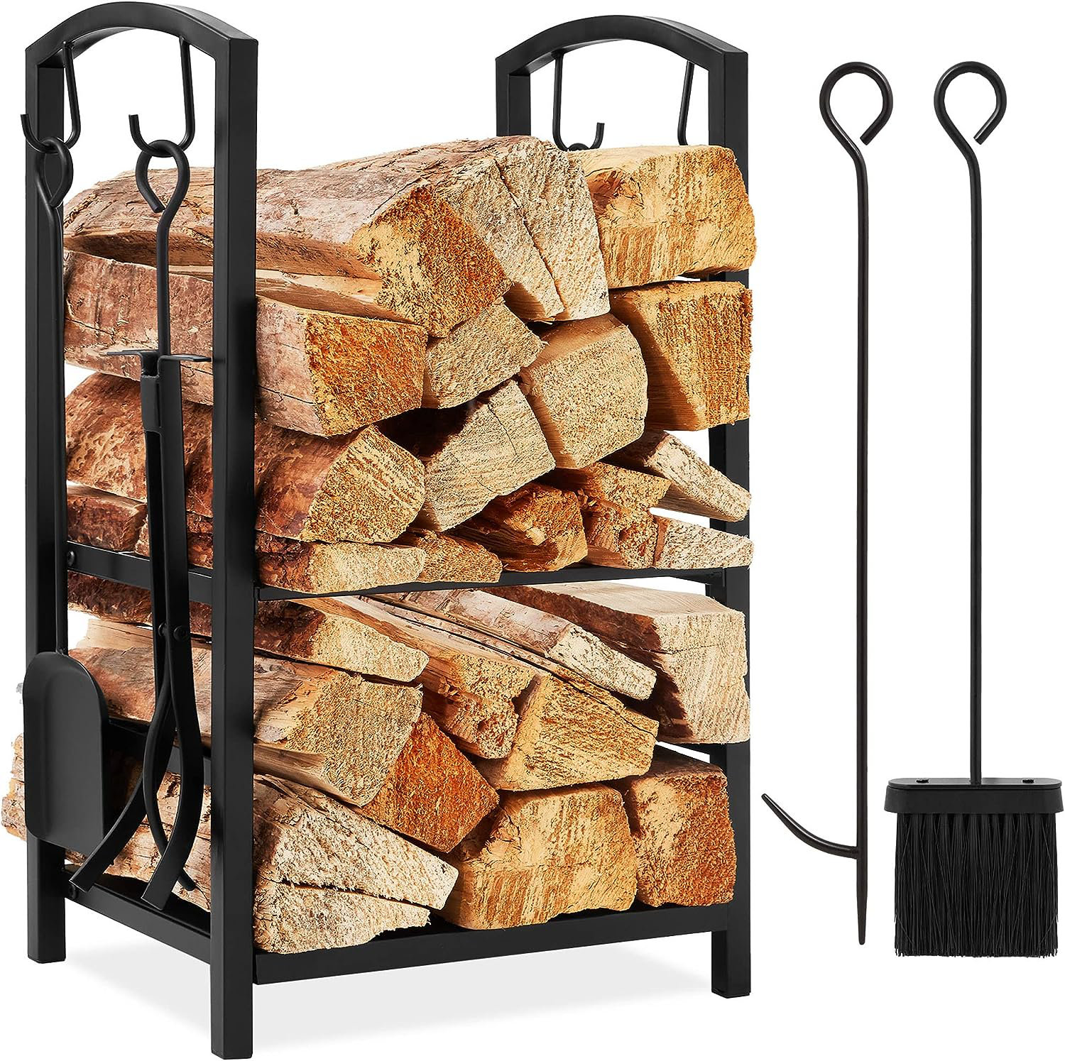 Latitude Run® Darrious 17.71'' W Metal Log Rack | Wayfair