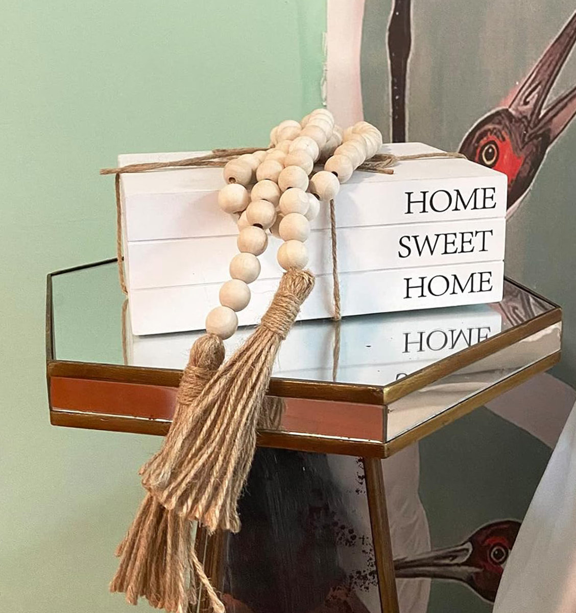 Dakota Fields White Decorative books,rustic farmhouse stacked display ...