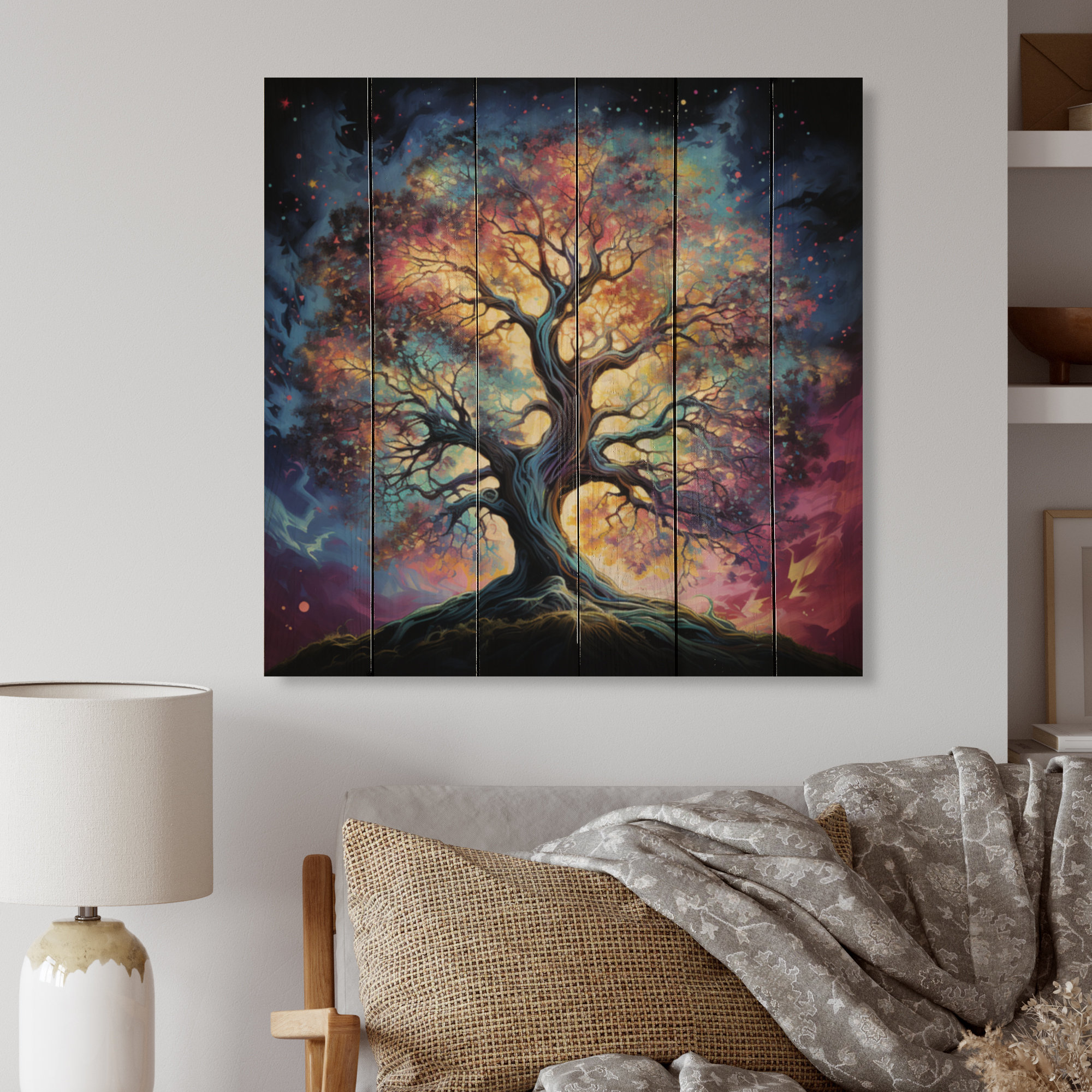 Red Barrel Studio® Colorful Oak Tree Eternal Strength I - Tree Oak ...