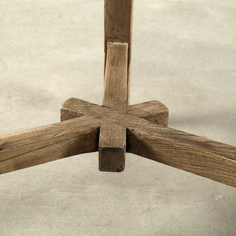 Loon Peak® Approx. 20 Inches Round Side Table Weathered Natural | Wayfair