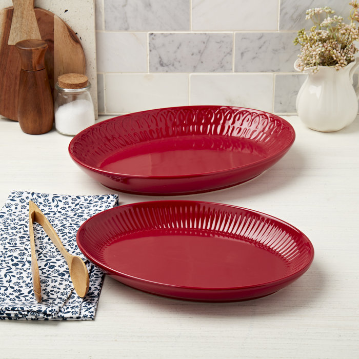 Dolly Parton Kitchen DOLLY PARTON 2 Piece Oval Platters Set | Wayfair