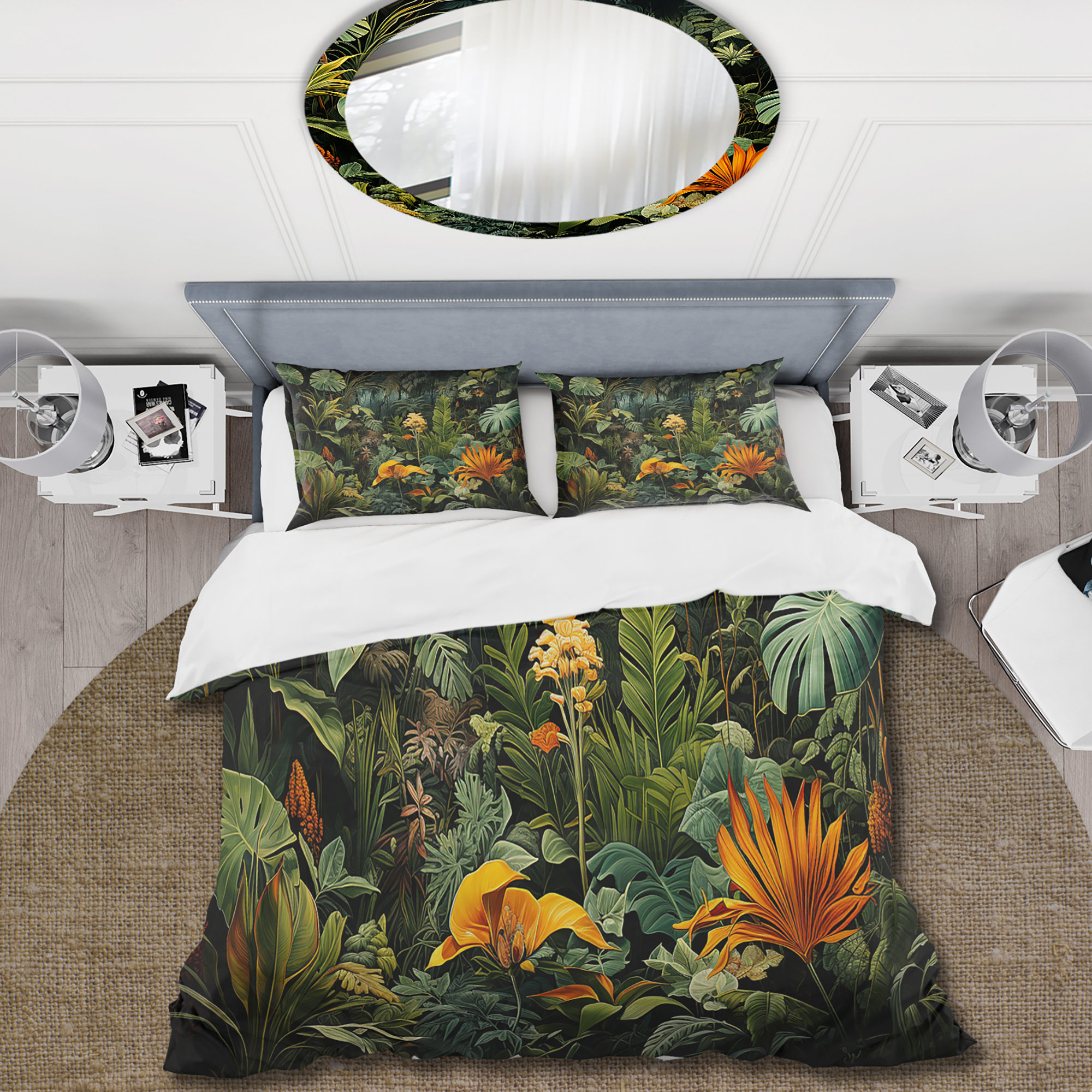 Design Art Sounds Of The Jungle I - Jungle Duvet Cover Set | Wayfair