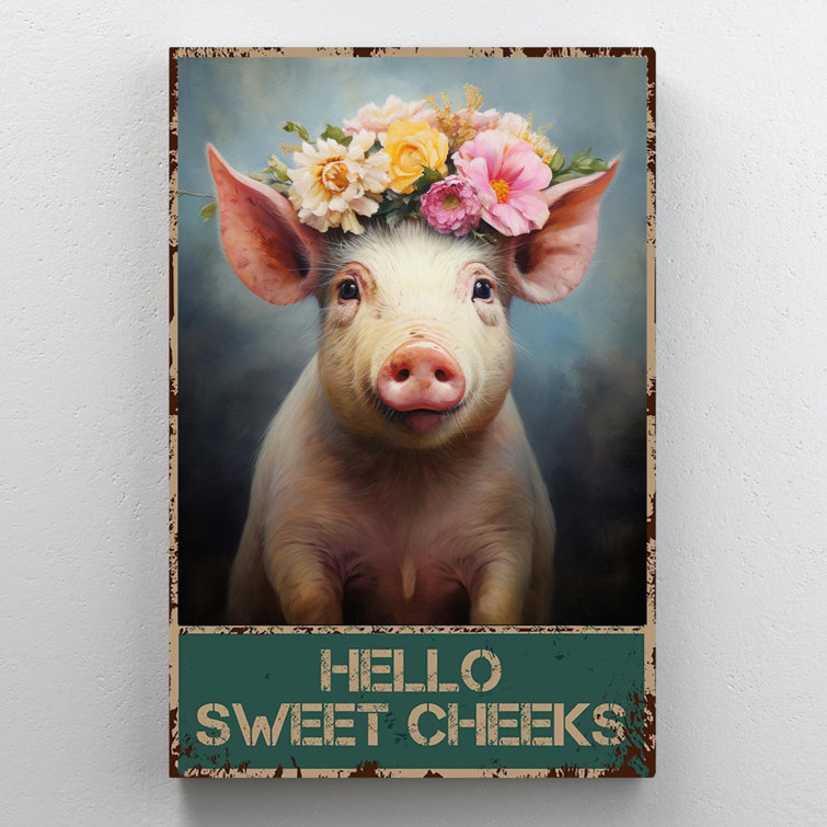 Trinx Pig Hello Sweet Cheeks | Wayfair