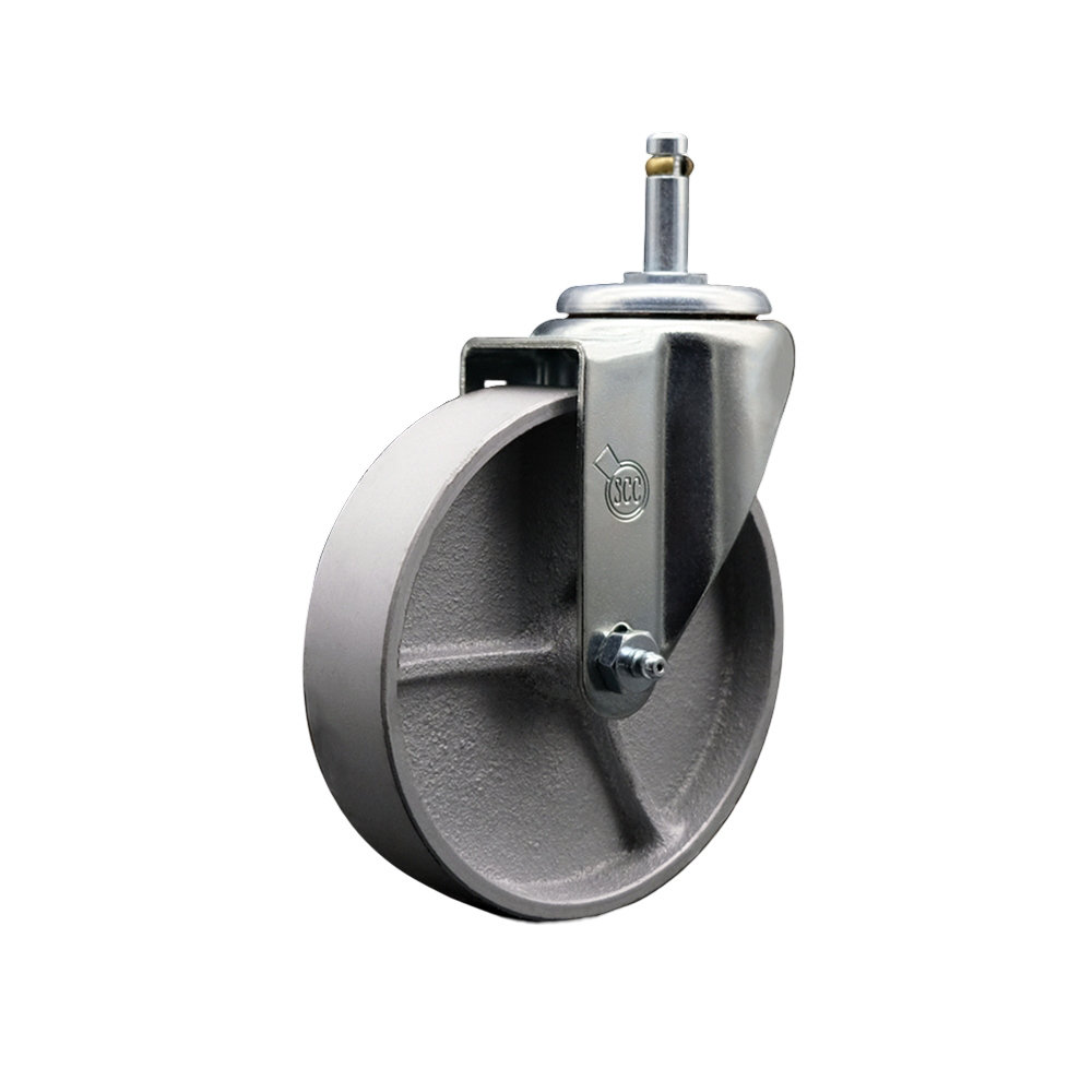 Service Caster Semi Steel Swivel Grip Ring Stem Caster | Wayfair