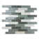 Abolos Geo 1 in. x 4 in. Textured Glass Straight Edge Brick Mosaic Wall ...