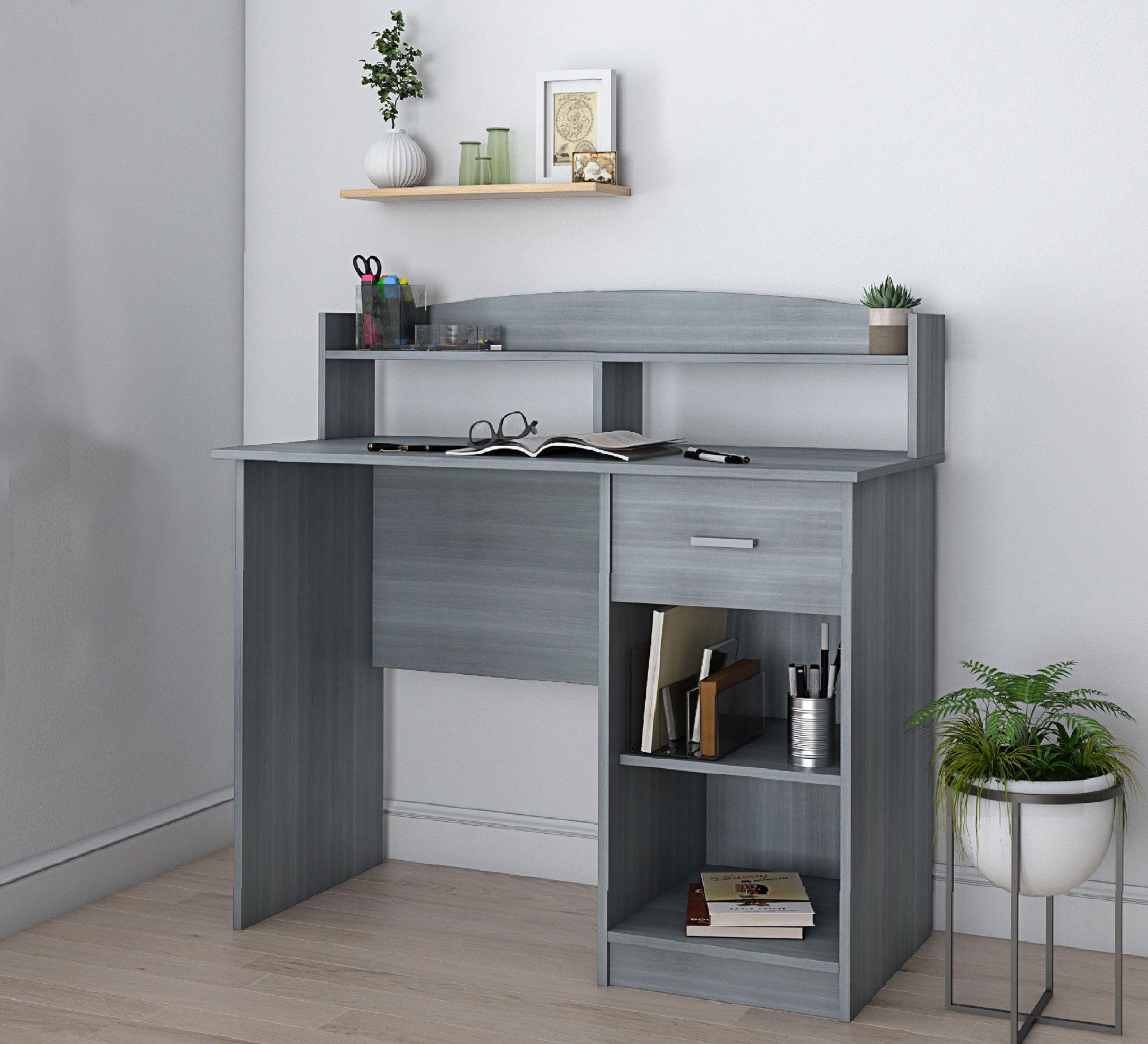 Latitude Run® Solid Wood Gaming Desk | Wayfair