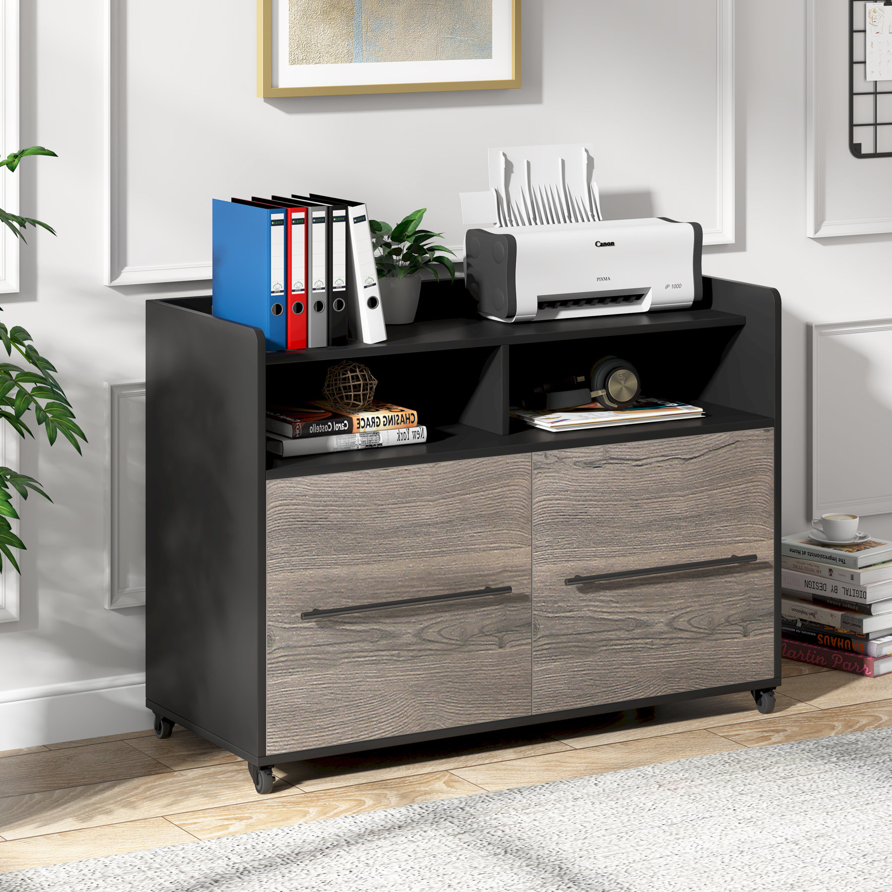 Everly Quinn Wasili 2-Drawer Lateral Filing Cabinet & Reviews | Wayfair