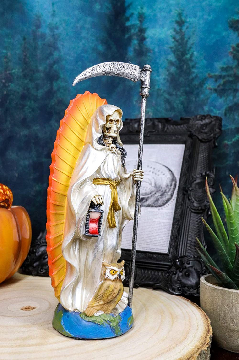 Trinx Hedde Tunic Robe Holy Death Santa Muerte Holding Scythe And ...