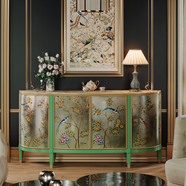 Red Barrel Studio® Sareena 71'' Hand - Painted Chinese Style Silver ...